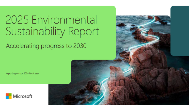 Microsoft's 2025 Environmental Sustainability Report | Smart Energy ...